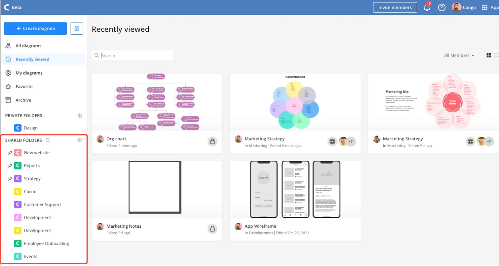 Getting started with Cacoo – FAQs & Technical Support | Nulab