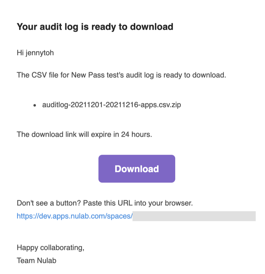 How to download audit logs – FAQs & Technical Support | Nulab