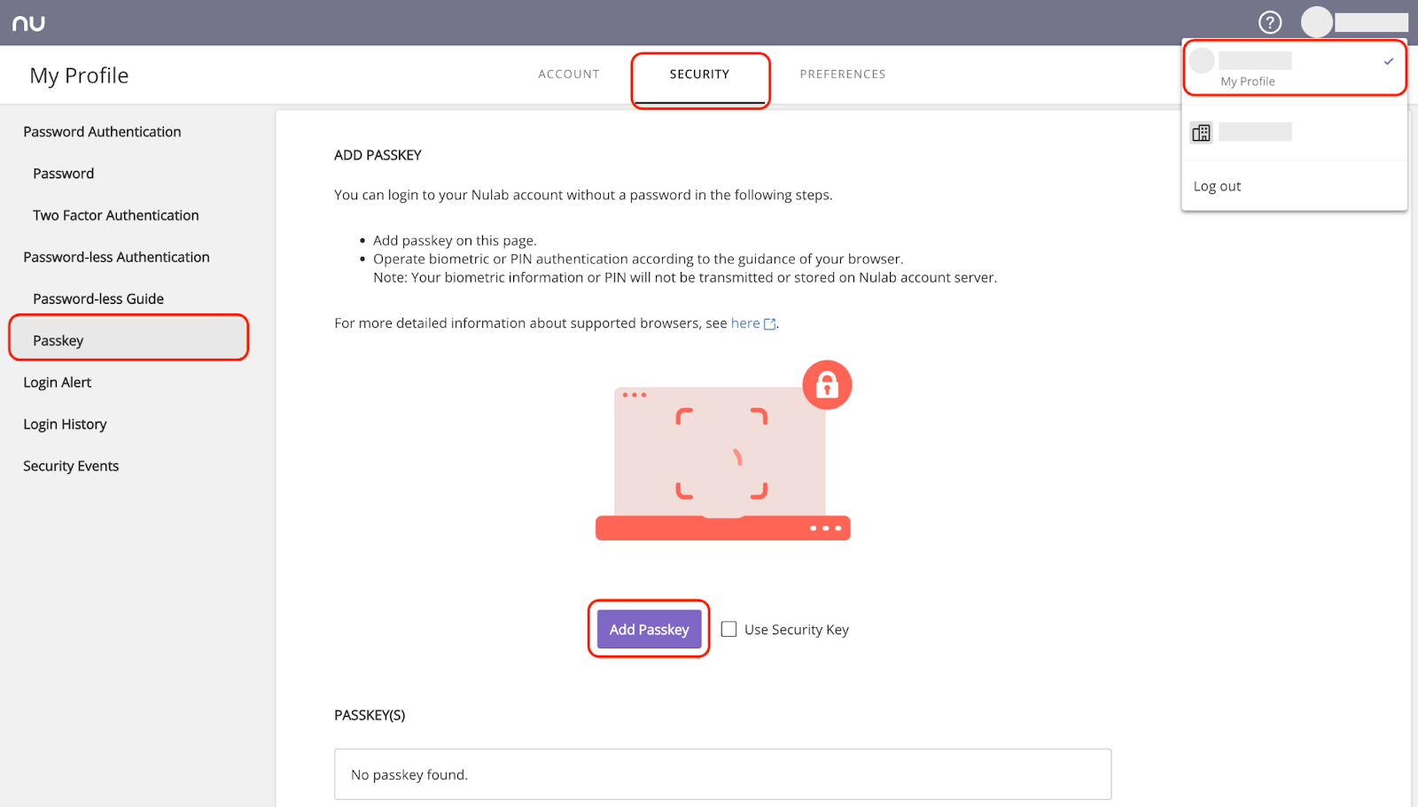 How To Set Up Passkeys Faqs And Technical Support Nulab