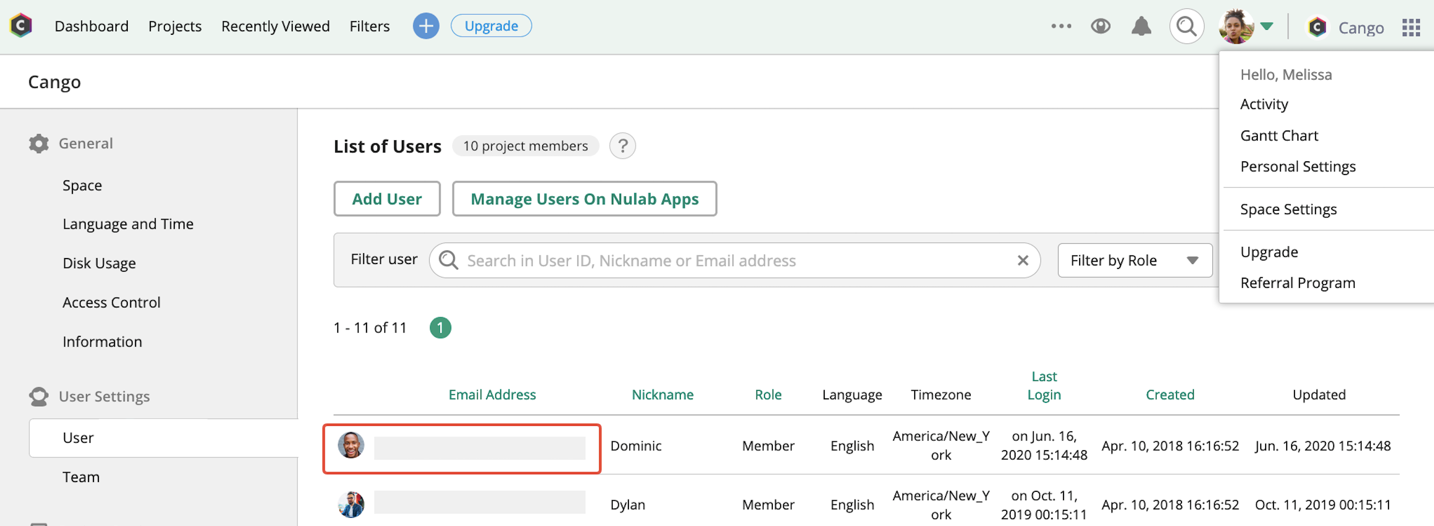 How To Manage Member And Team Settings In Backlog Faqs And Technical Support Nulab