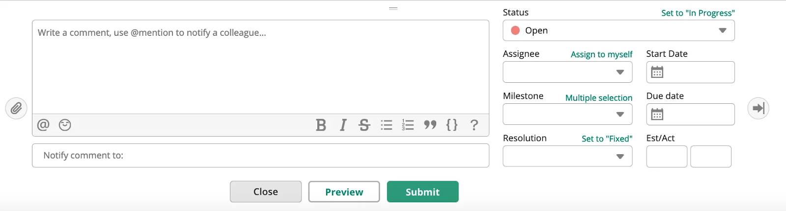 How To Update And Edit Issues In Backlog Faqs And Technical Support Nulab