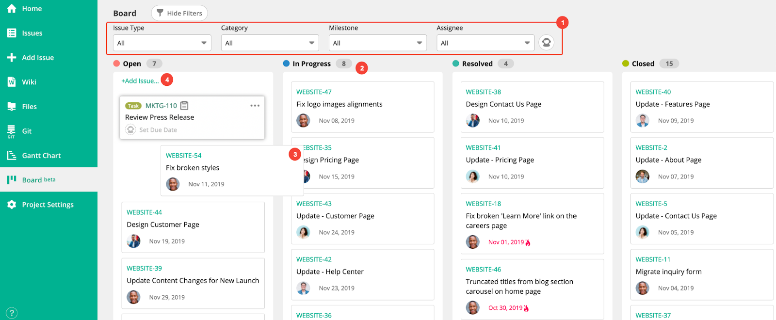 Backlog 101: Project board – FAQs & Technical Support | Nulab
