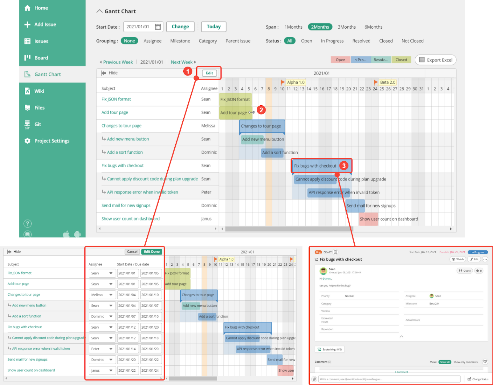 Backlog 101 Gantt Charts Faqs And Technical Support Nulab
