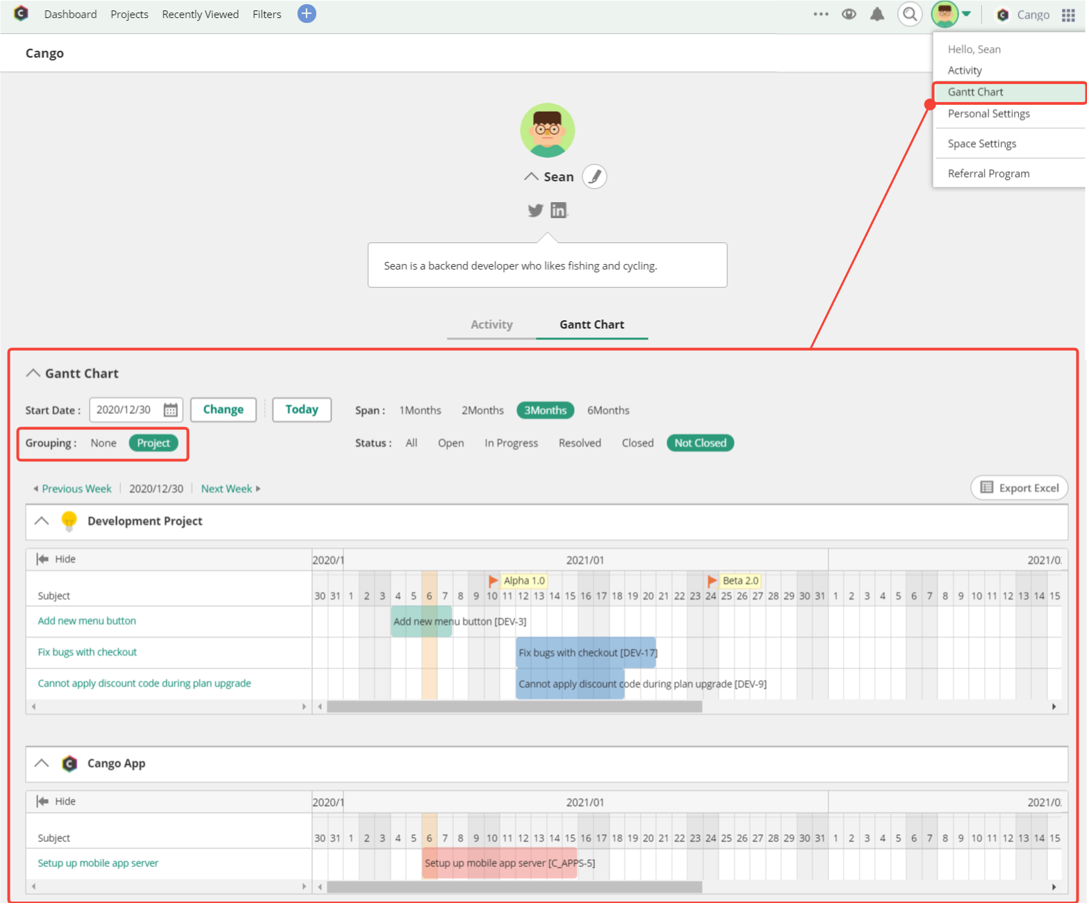 Backlog 101 Gantt Charts Faqs And Technical Support Nulab