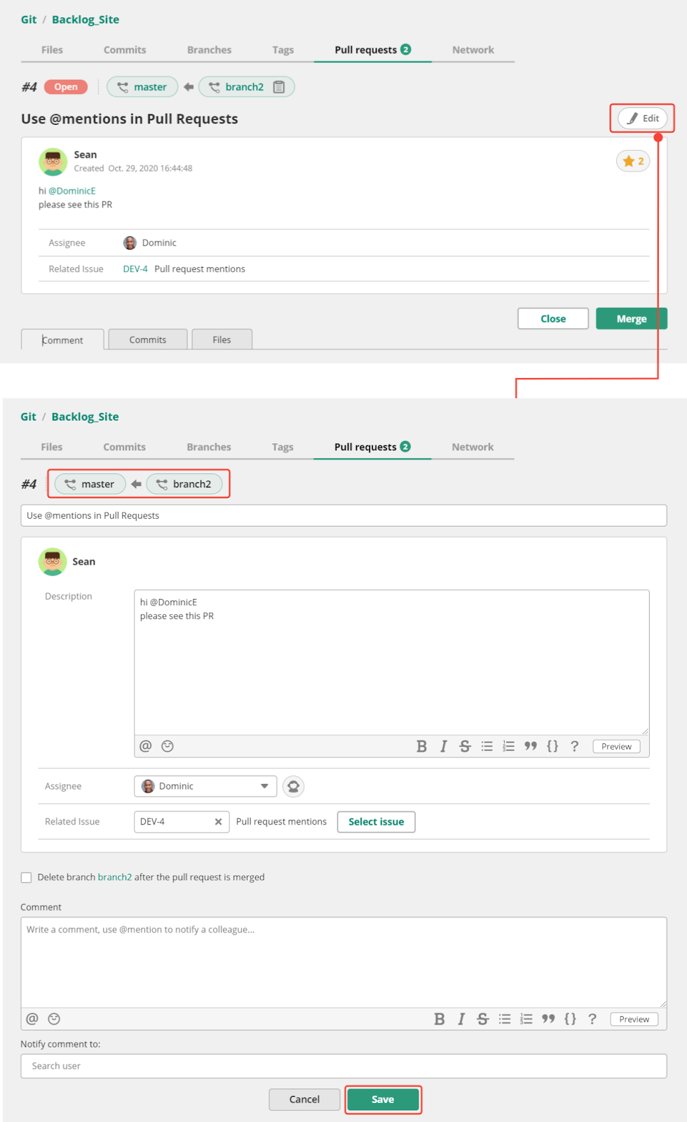 Backlog 101 Pull Requests Faqs And Technical Support Nulab