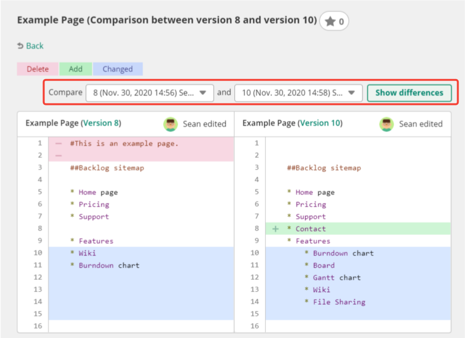 How To Use Wiki Versioning In Backlog Faqs And Technical Support Nulab
