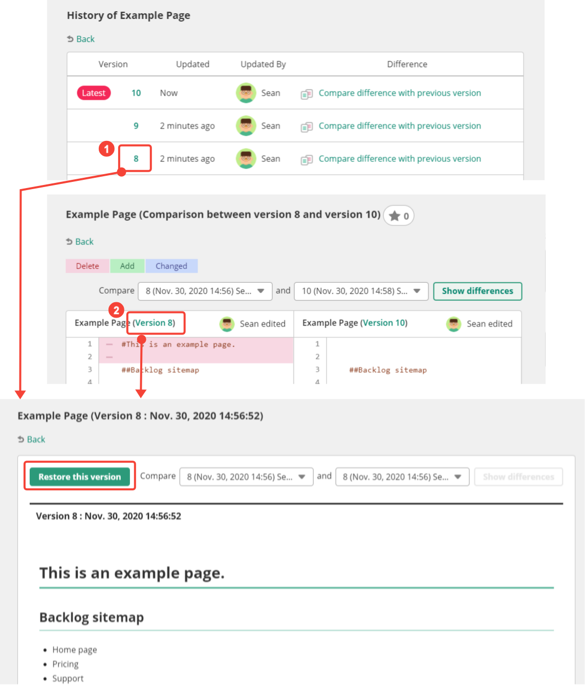 How To Use Wiki Versioning In Backlog Faqs And Technical Support Nulab