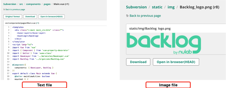 How to view files and commit history in Backlog – FAQs & Technical Support | Nulab